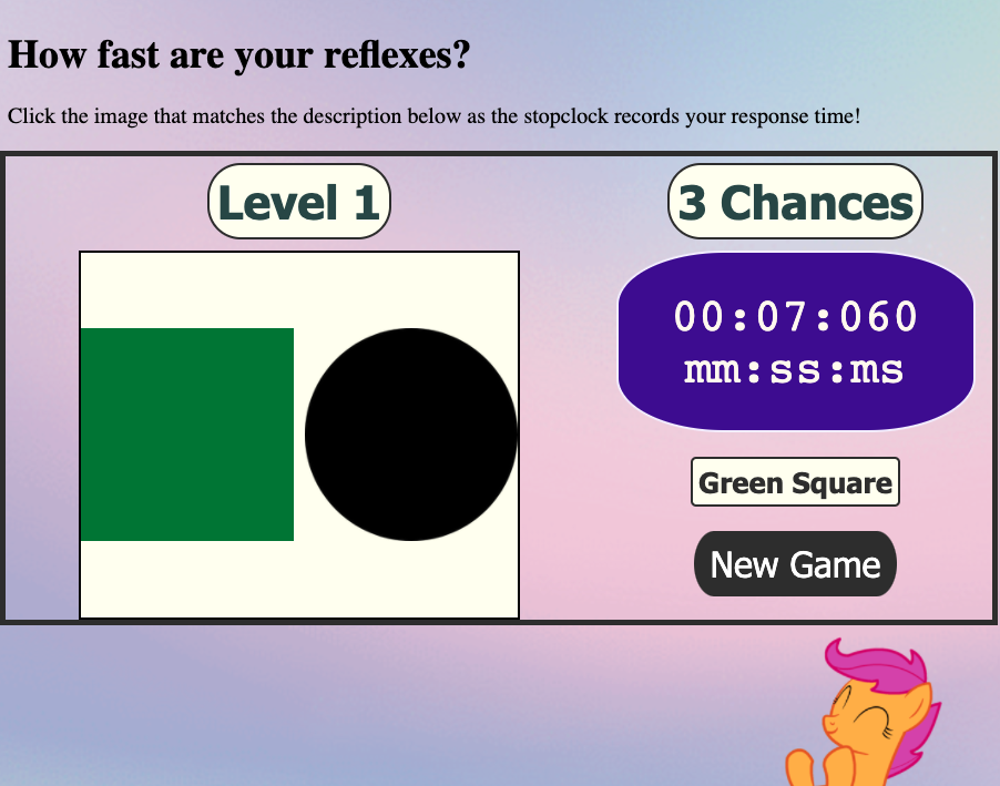Rapid Reflex Game!